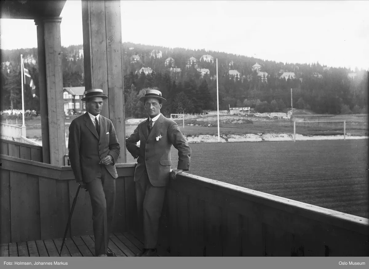 Halfdan Ditlev-Simonsen og Thorleif Gram. - Oslo Museum / DigitaltMuseum