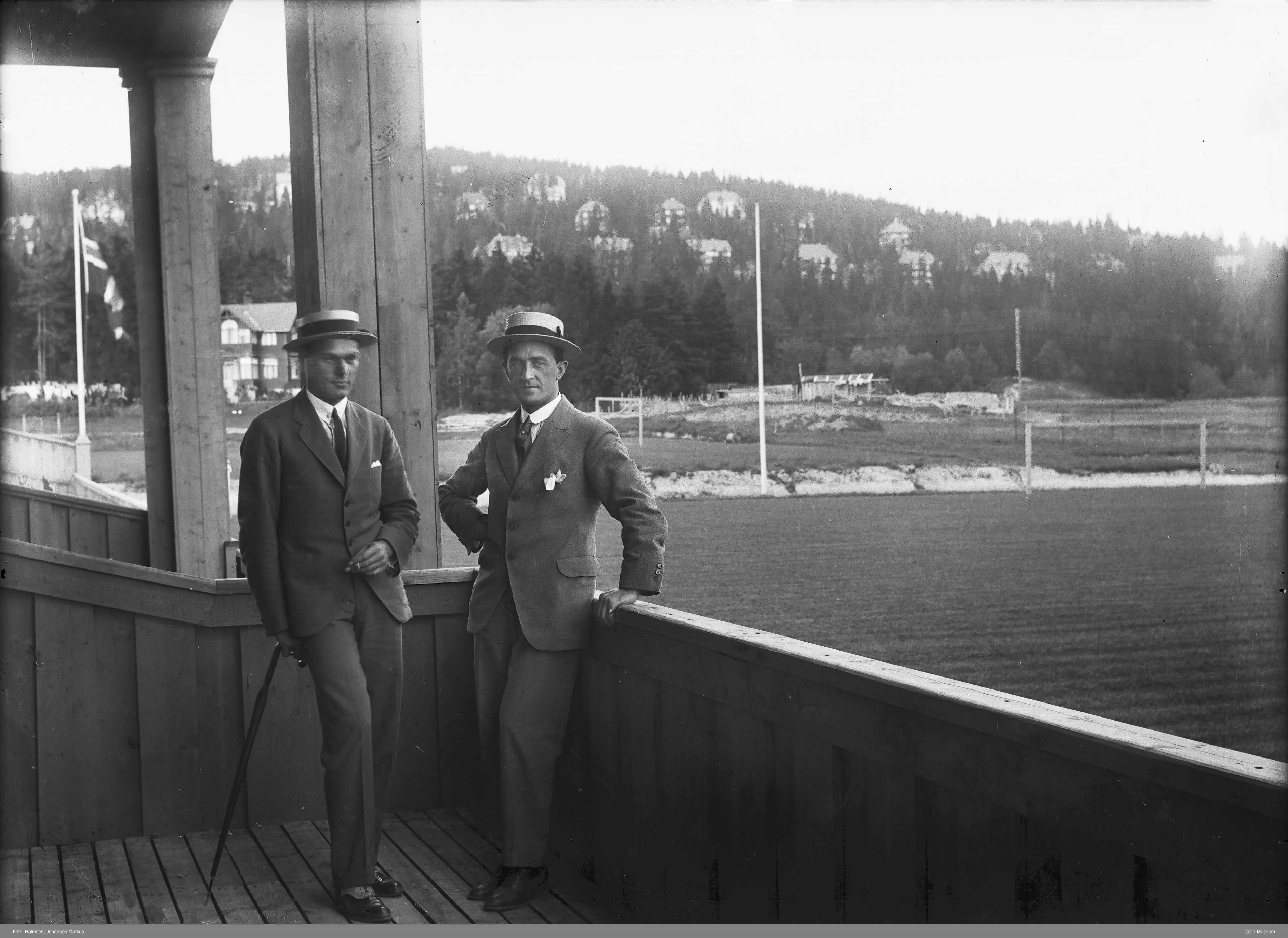 Halfdan Ditlev-Simonsen og Thorleif Gram. - Oslo Museum / DigitaltMuseum