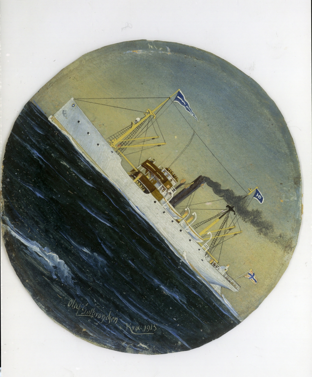 DS Christopher Ellingsen, eid av Hindø Dampskibsselskab A/S, Sigerfjord ...