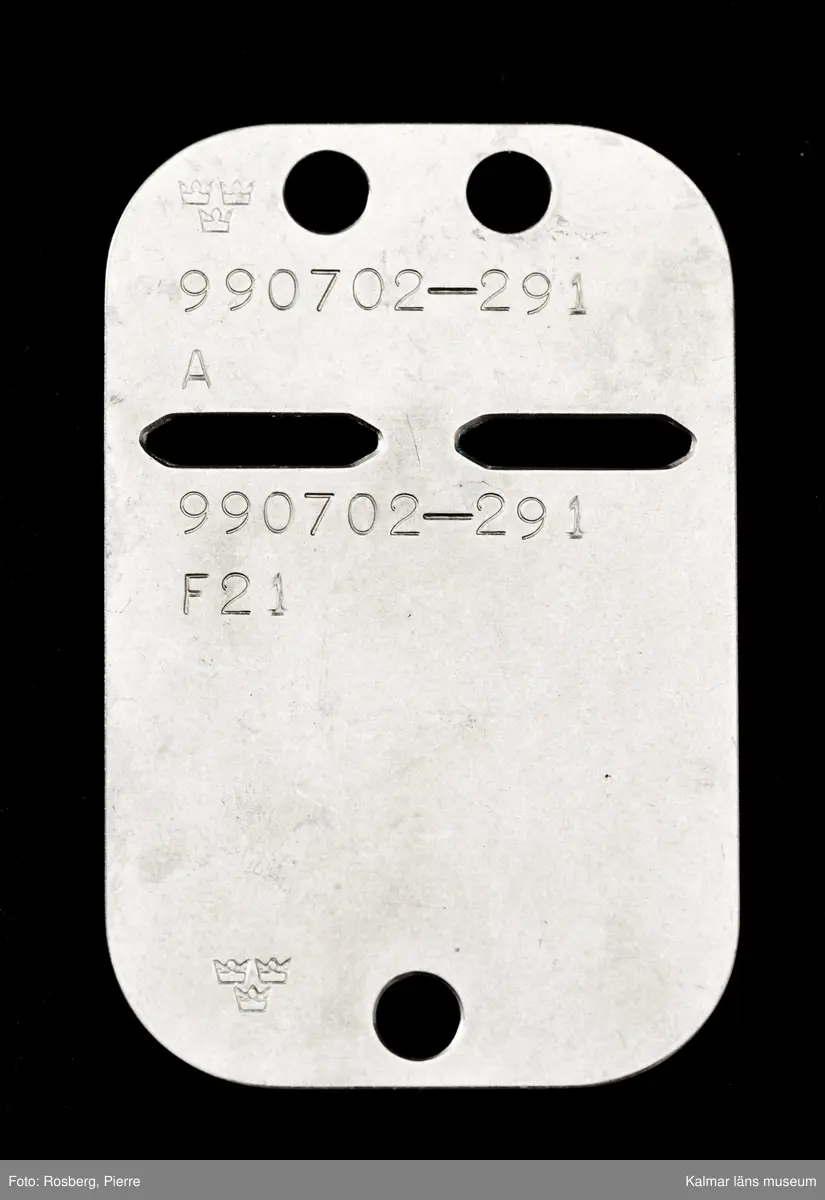 Identitetsbricka - Kalmar läns museum / DigitaltMuseum