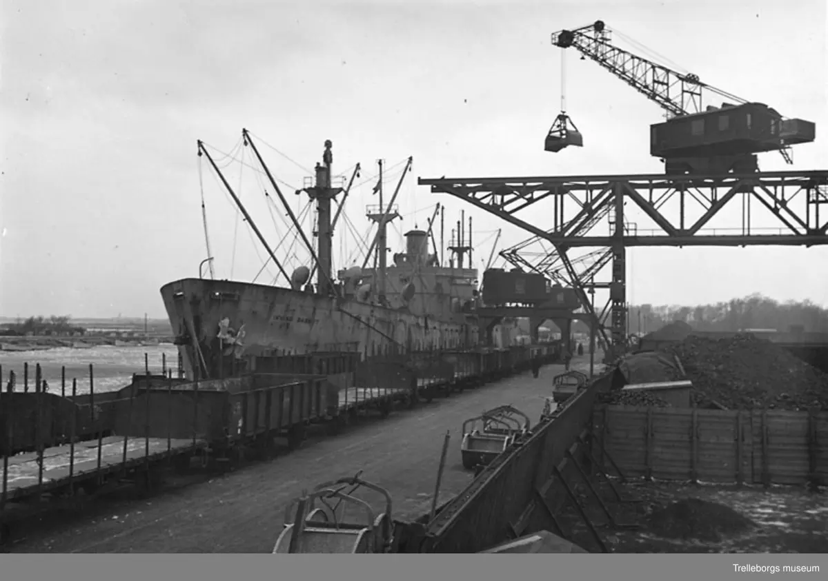 Nordamerikanska Liberty-fartyget Irving Babbitt som kom hit med ...