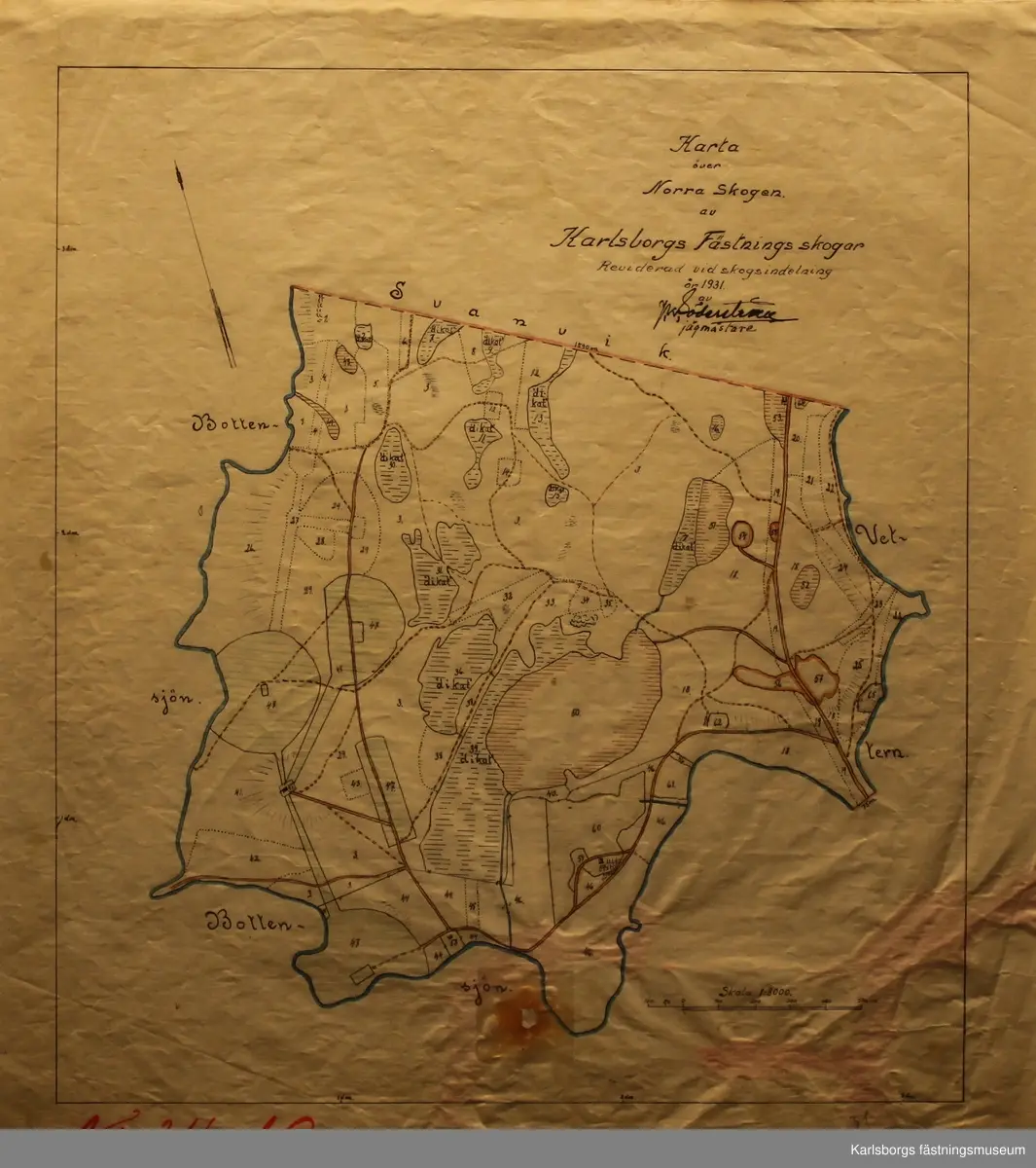 Karta - Karlsborgs fästningsmuseum / DigitaltMuseum