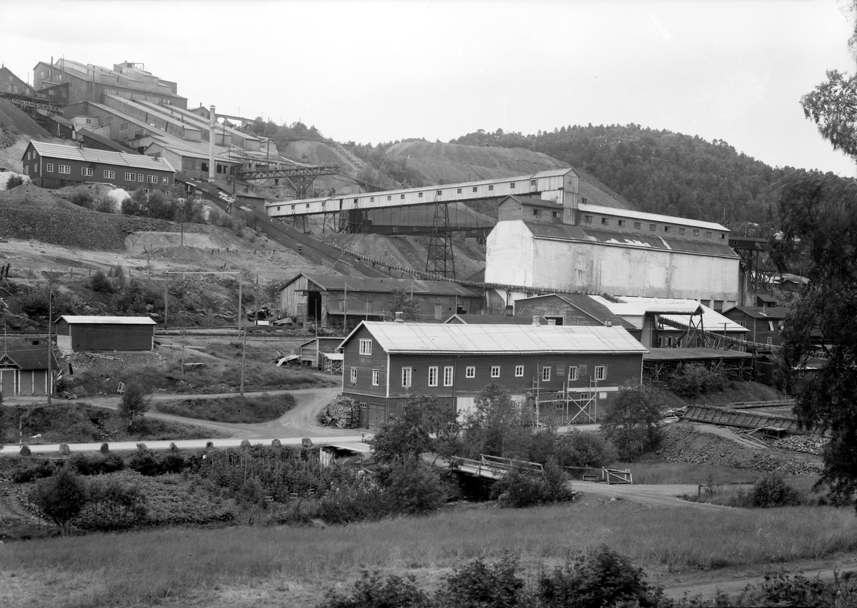 Oversiktsbilde over separasjonsverket ved Løkken Verk. - Orkla ...