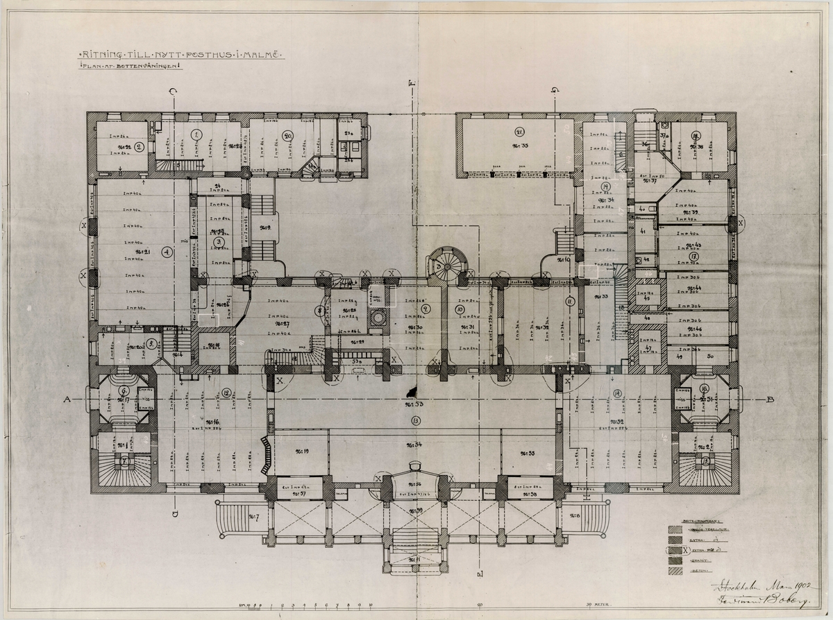 Ritning - Postmuseum / DigitaltMuseum