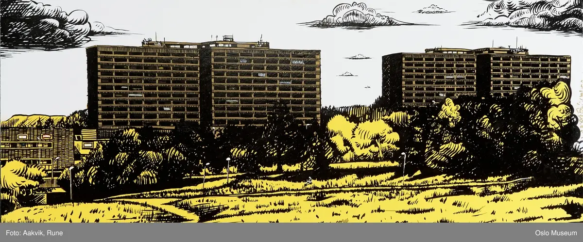 The Golden Ghetto [akryl] - Oslo Museum / DigitaltMuseum