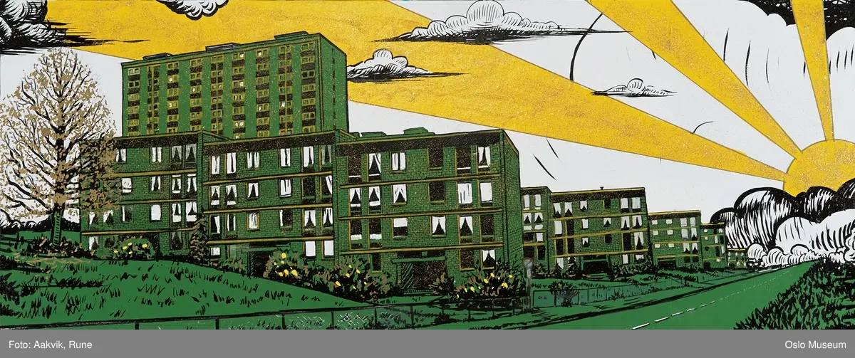 The Golden Ghetto [akryl] - Oslo Museum / DigitaltMuseum