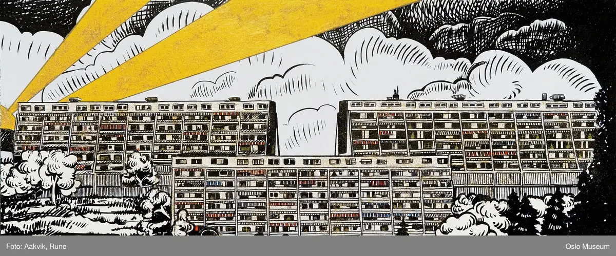 The Golden Ghetto [akryl] - Oslo Museum / DigitaltMuseum