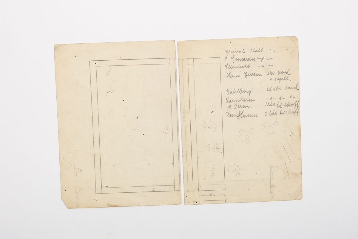 Arbeidstegning - Sør-Troms Museum / DigitaltMuseum