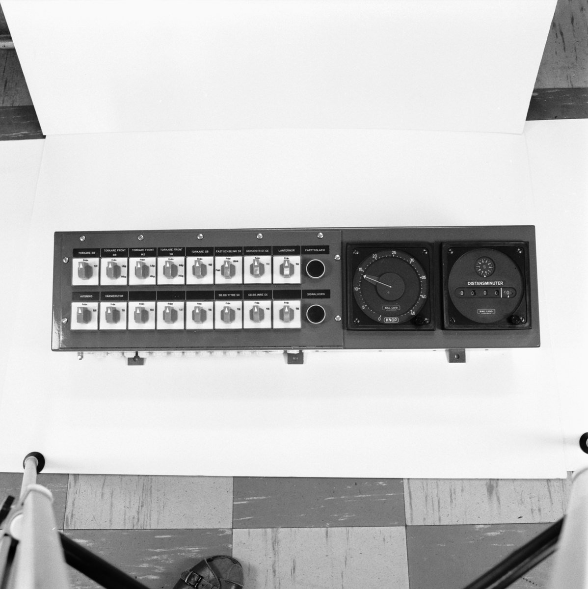 Manöver och instrumentpanel Spica II kopplingslåda - Marinmuseum ...