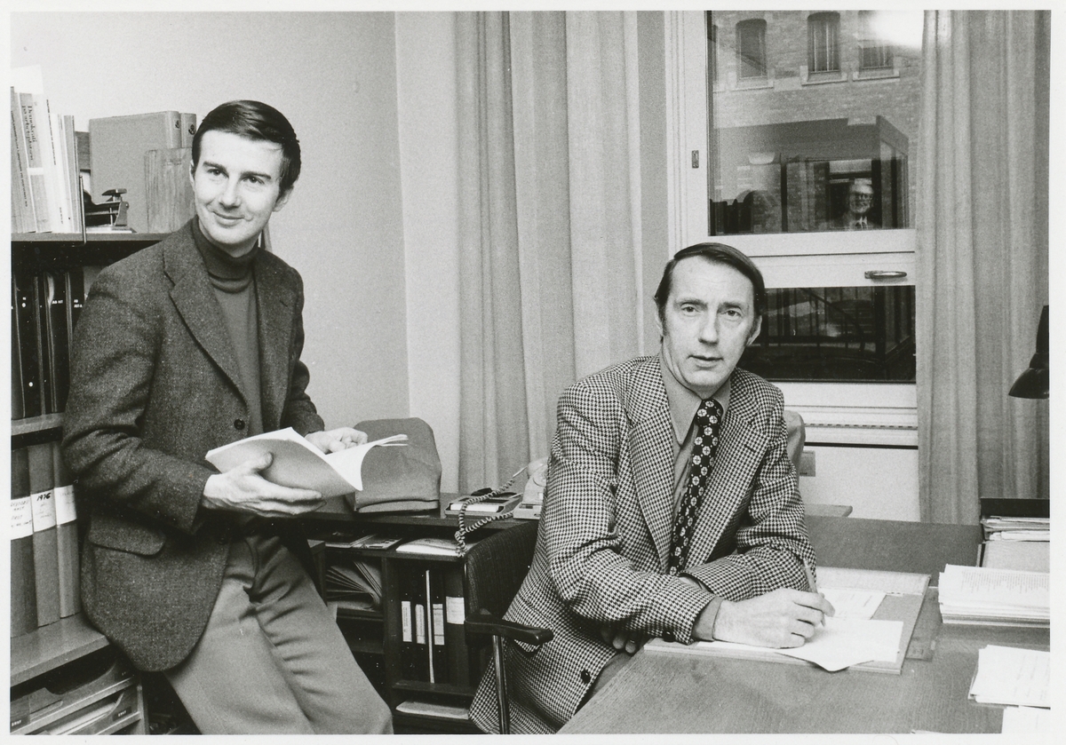 Bergman, Hans fbs PLT t v och Bjelkestedt, Walter bd PLT. - Postmuseum ...