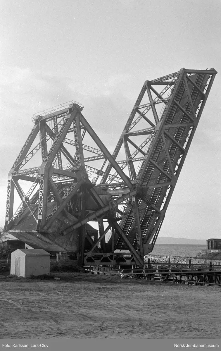 Skansen klaffebru i Trondheim - Norsk Jernbanemuseum / DigitaltMuseum