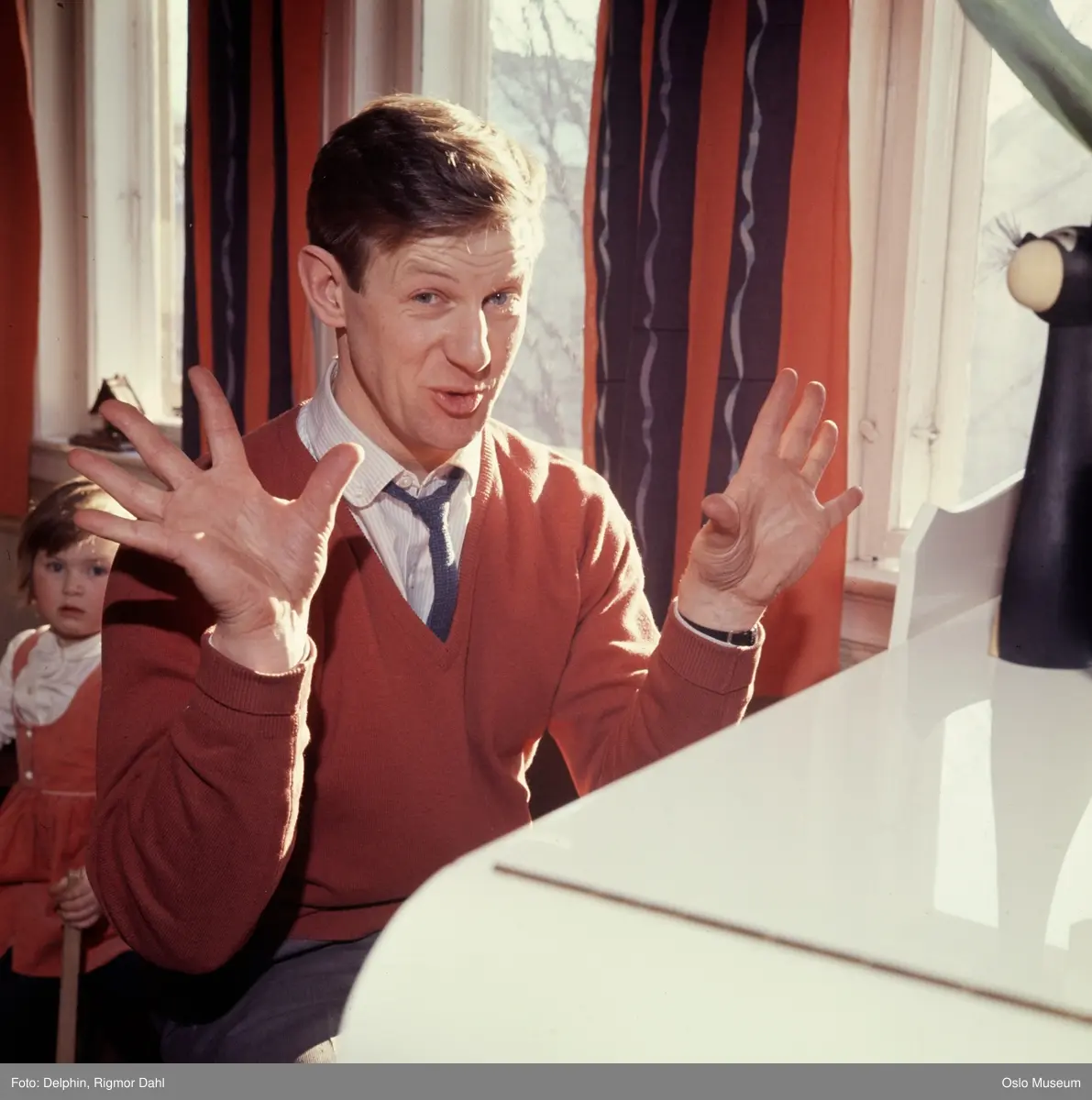 Hjemme hos Per Asplin. - Oslo Museum / DigitaltMuseum