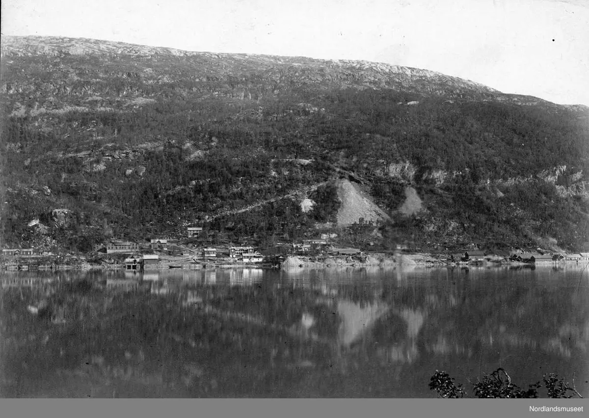 Furulund. Sett fra sydsiden av Langvannet, 1900. Foto Ukjent ...