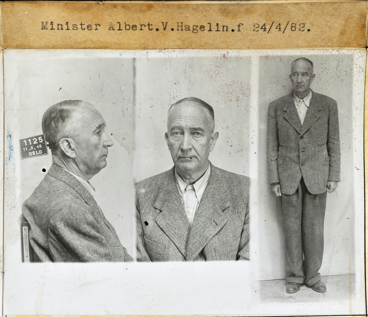 Forbryterportrett av minister Albert V. Hagelin - Justismuseet ...