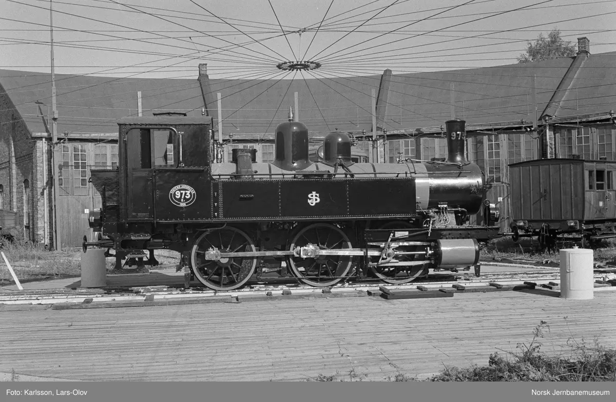 SJ damplok K4 nr. 973 på Sveriges Järnvägsmuseum i Gävle - Norsk ...
