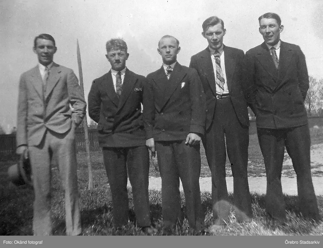 Kostymklädda herrar, 1940-tal - Örebro Stadsarkiv / DigitaltMuseum