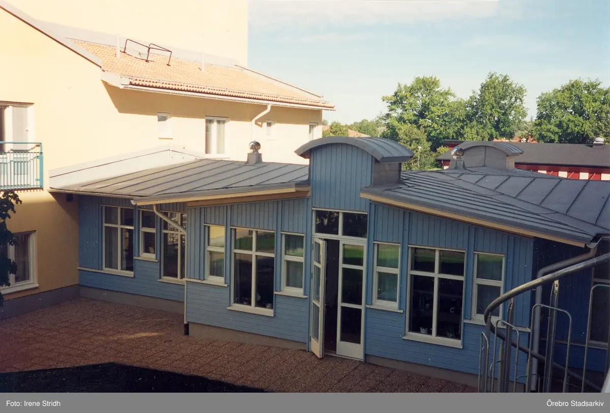 Byggnation av Skäpplandsgården, 1993 - Örebro Stadsarkiv / DigitaltMuseum