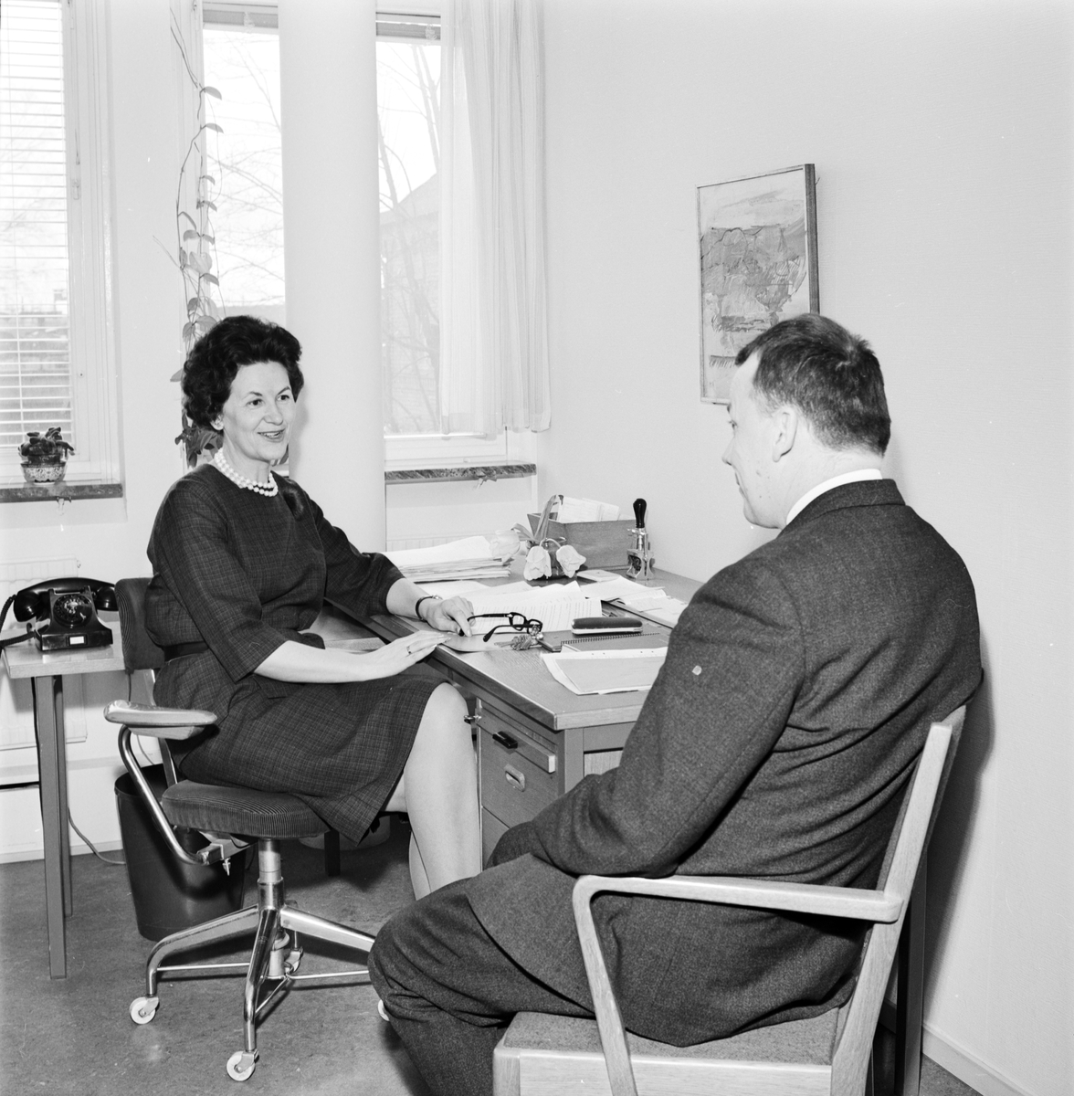 Arbetsförmedlingen - kurator Ingrid Lindquist, Uppsala 1966 ...