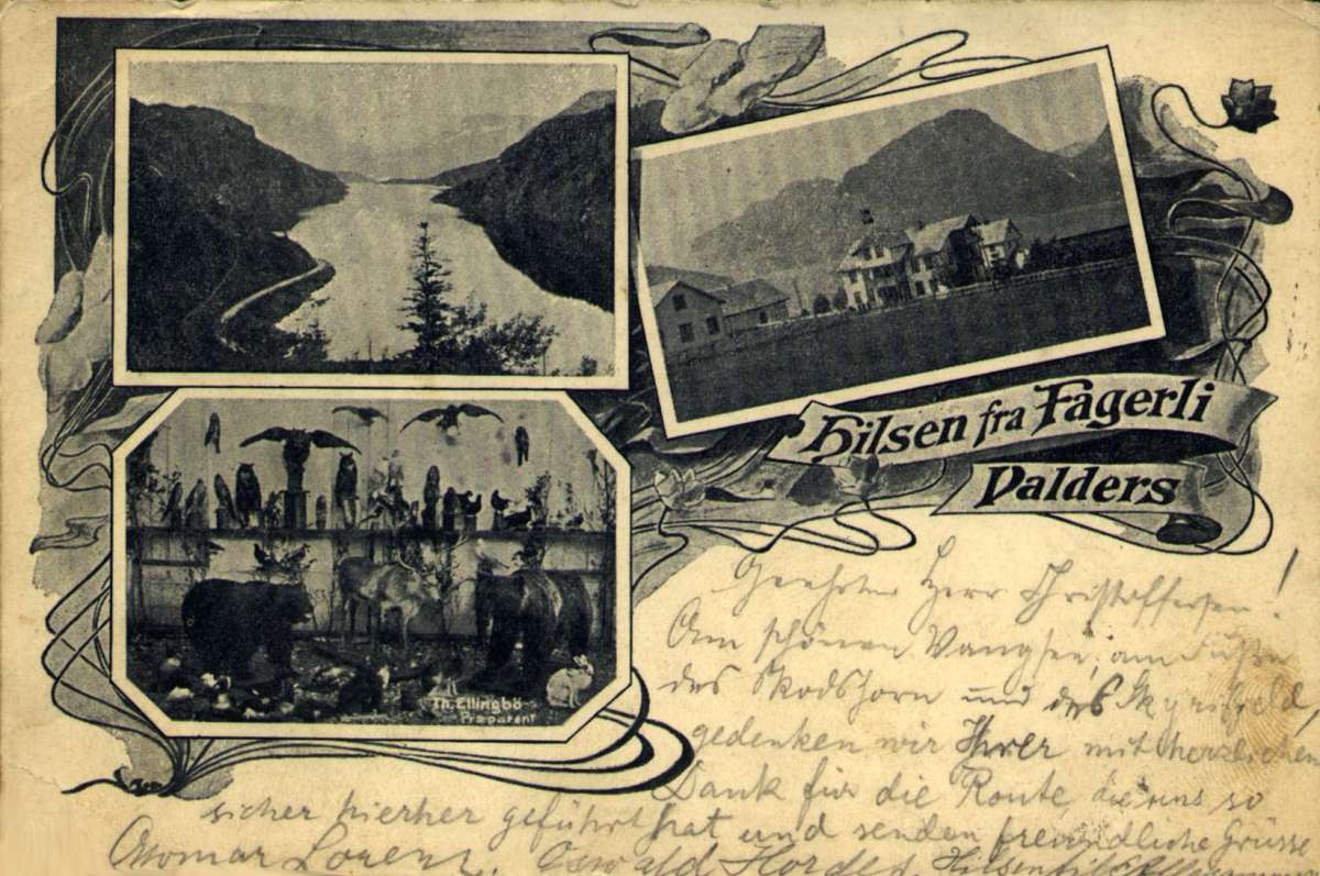 Postkort - Norsk Folkemuseum / DigitaltMuseum