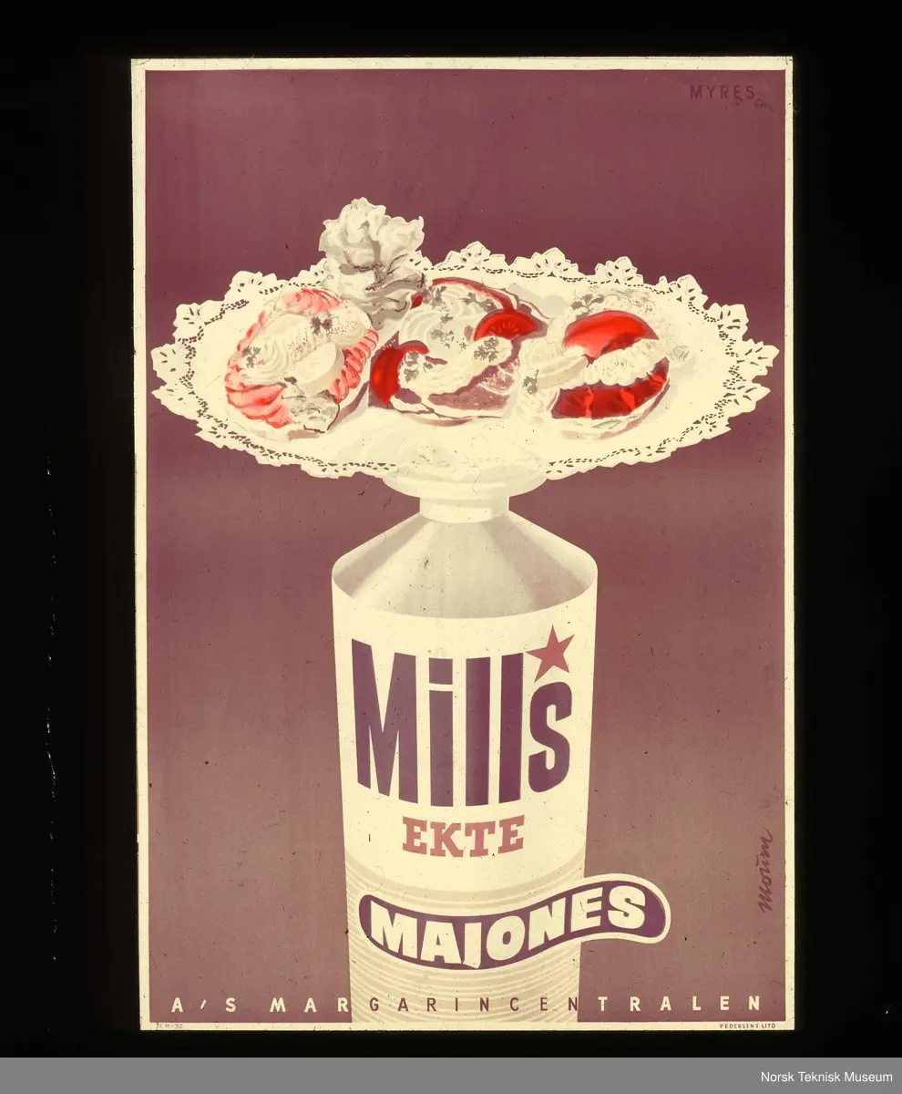 Kinoreklame: Mills ekte majones, A/S Margarincentralen. - Norsk Teknisk ...