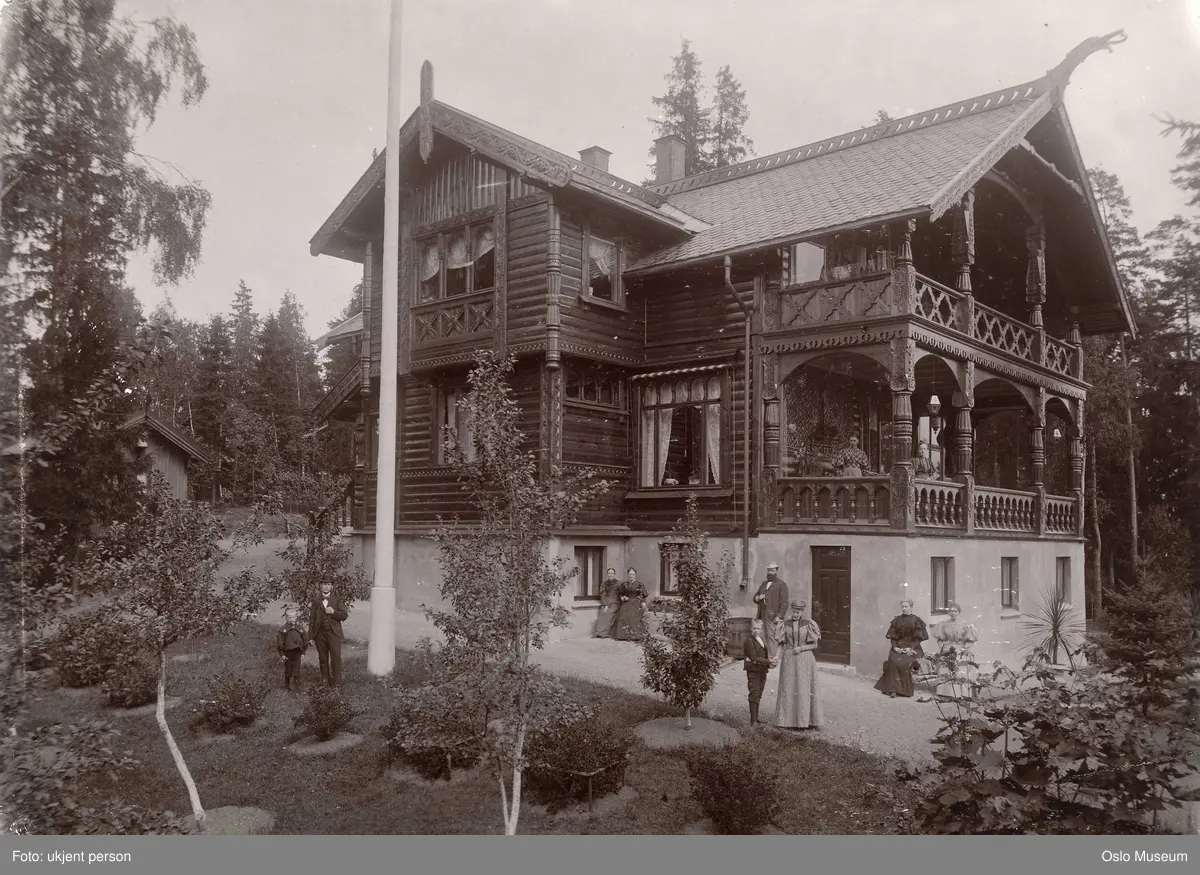 Villa Fagerheim i Granalleen 6. - Oslo Museum / DigitaltMuseum