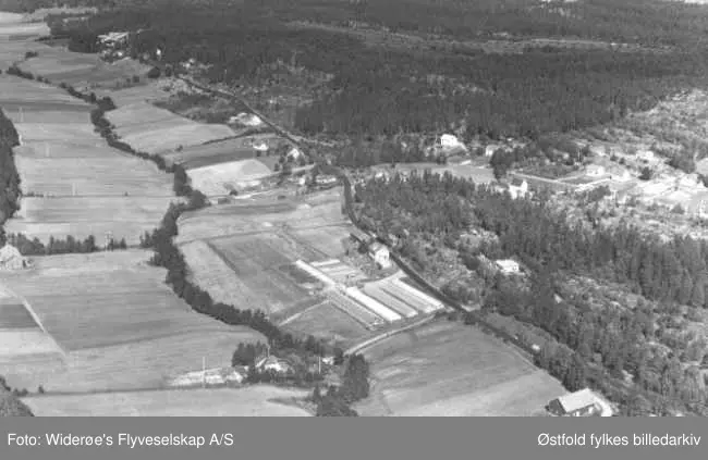 flyfoto, oversikt, - Østfold fylkes billedarkiv / DigitaltMuseum