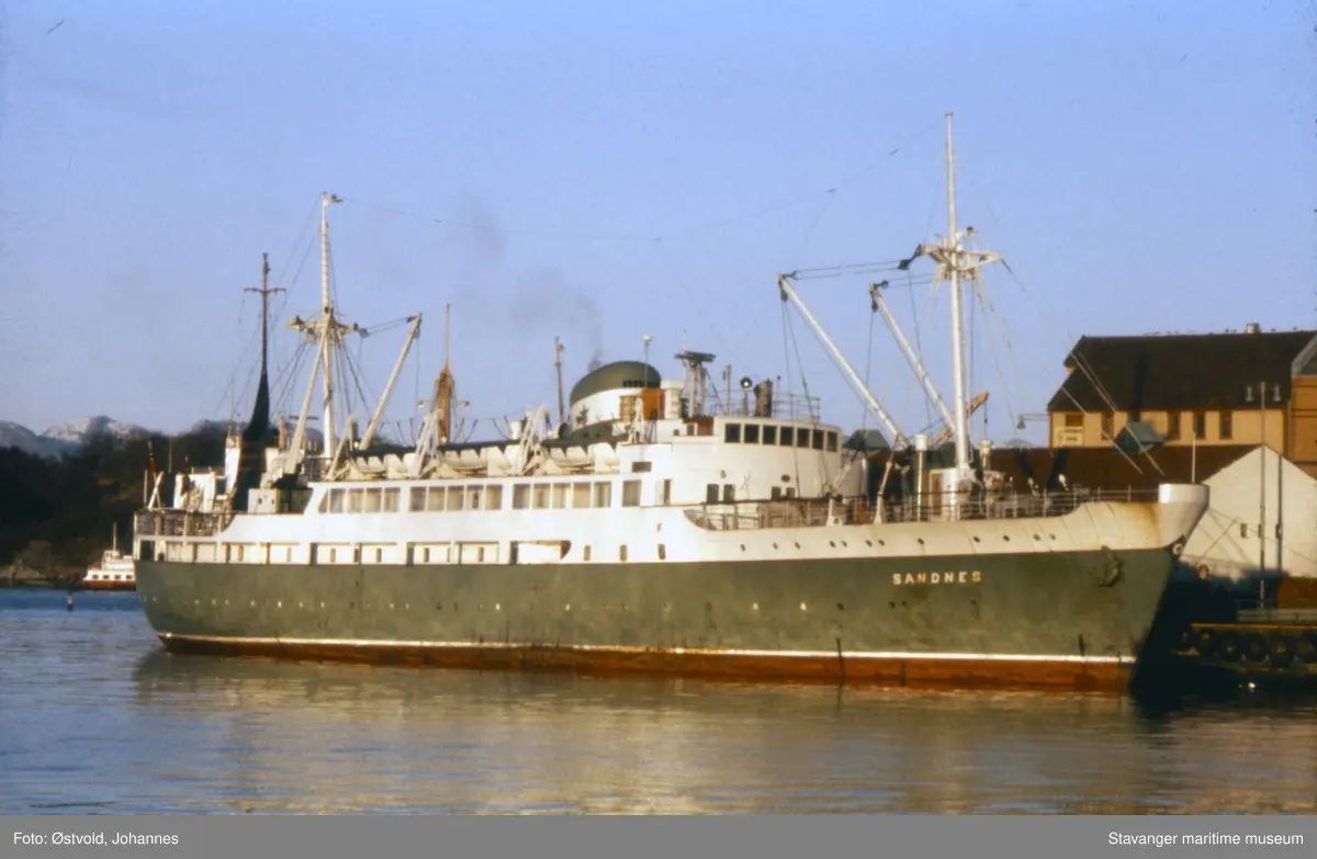 Nattruten MS "Sandnes". - Stavanger maritime museum / DigitaltMuseum