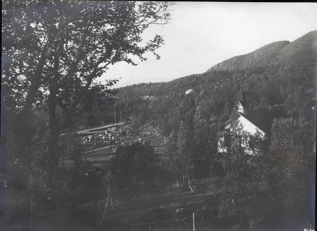 Gravkapel Narvik gamle kirkegård gravlund - Museum Nord / DigitaltMuseum