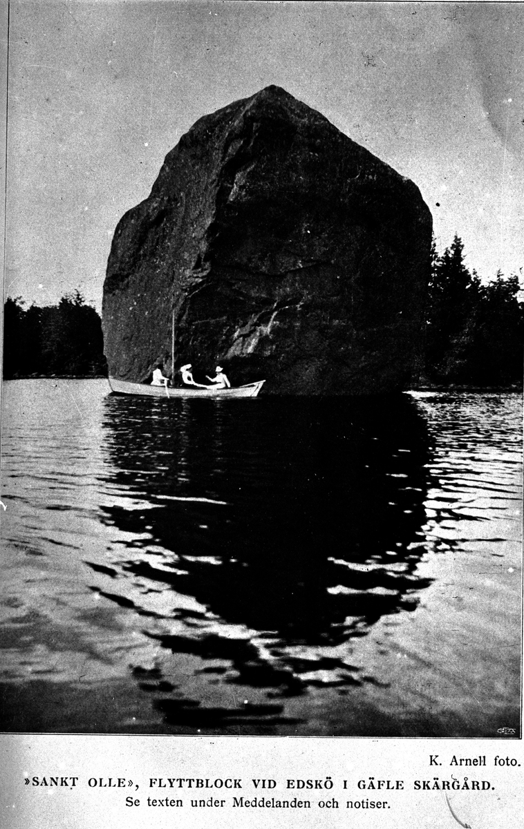 Flyttblock i Gävle skärgård. Fotograf okänd. - Köpings museum ...