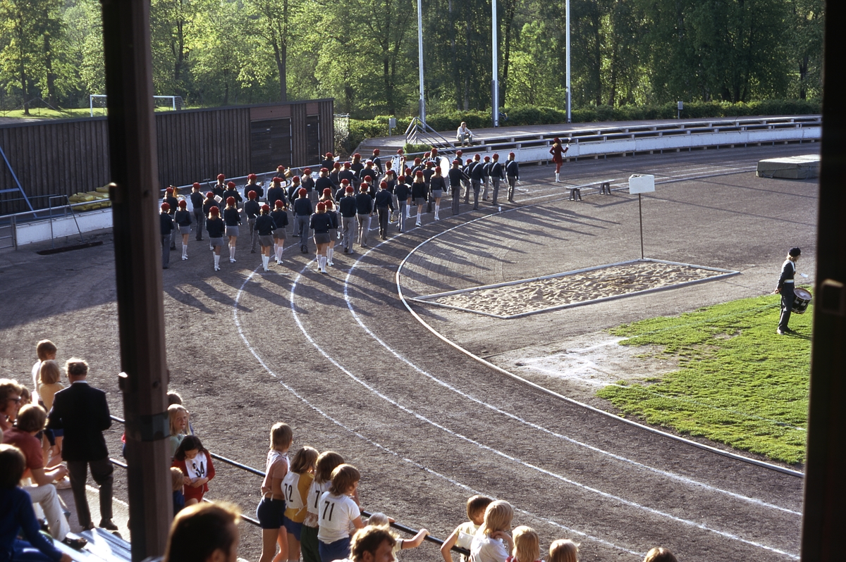 Svenska Flaggans Dag på Strömvallen i Gävle den 6 juni 1973 ...