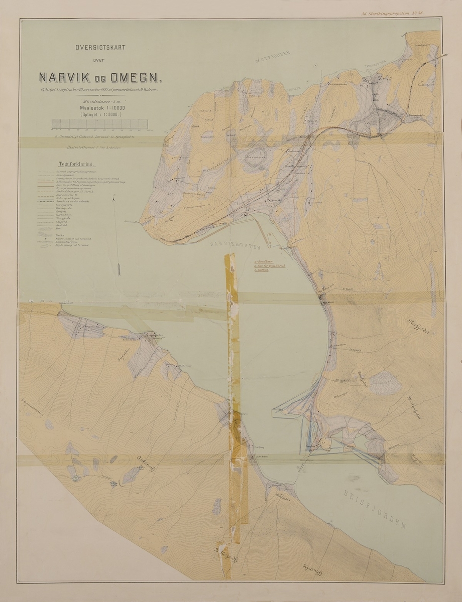 Kart Narvik og omegn - Museum Nord / DigitaltMuseum