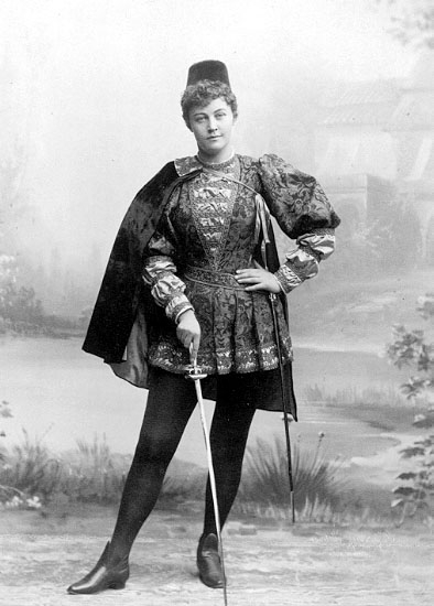 Anna Pettersson i "Bocaccio" på Vasateatern 1889. Norrie, Anna, f ...