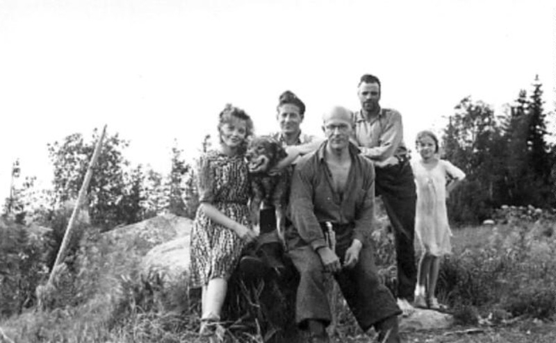 Fr v: Signe Katisko, Erland Henriksson, Sigurd Bograng, Karl Persson ...