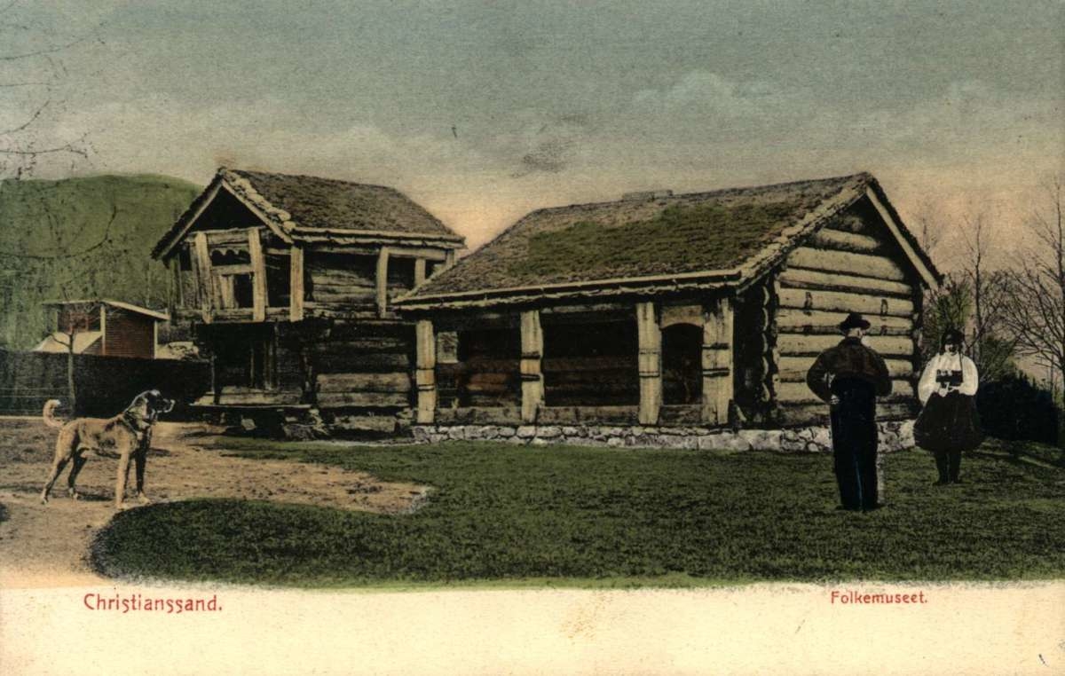 Postkort, Vest-Agder Folkemuseum - Norsk Folkemuseum / DigitaltMuseum