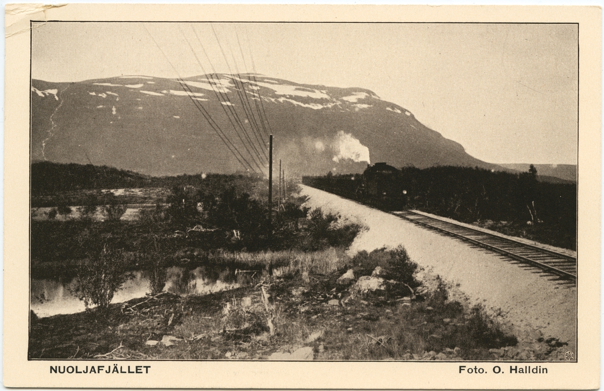 Malmtransport på Malmbanan vid Nuoljafjället. - Järnvägsmuseet ...
