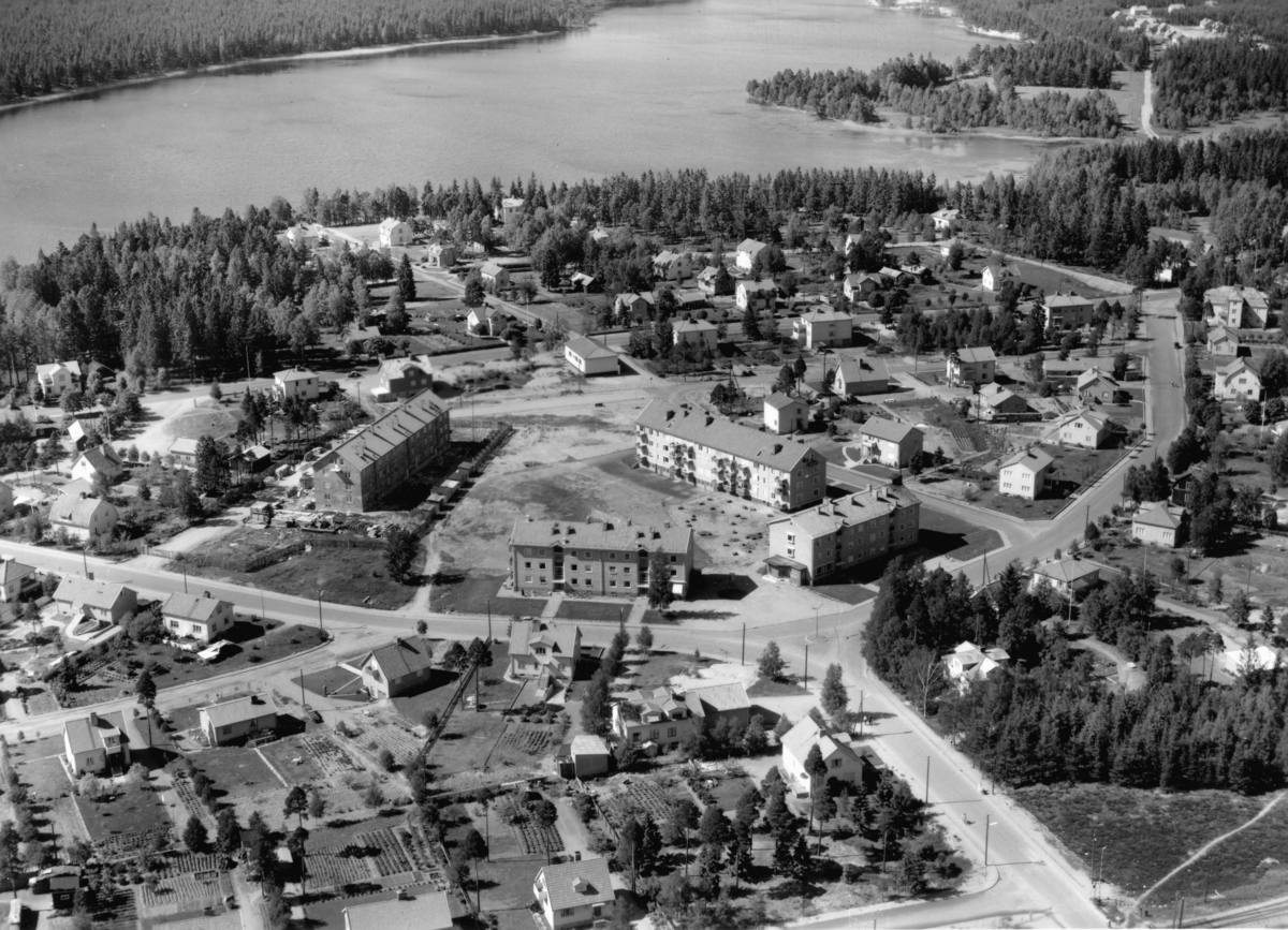 Flygfoto över Vaggeryd i Jönköpings län. - Jönköpings läns museum ...