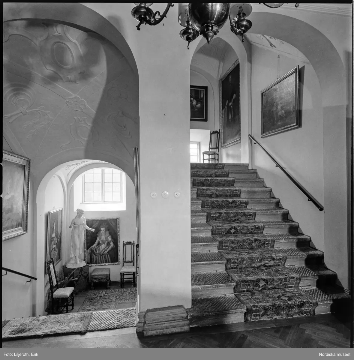 Ericsbergs slott, interiör, Stora Malms socken, Södermanland ...