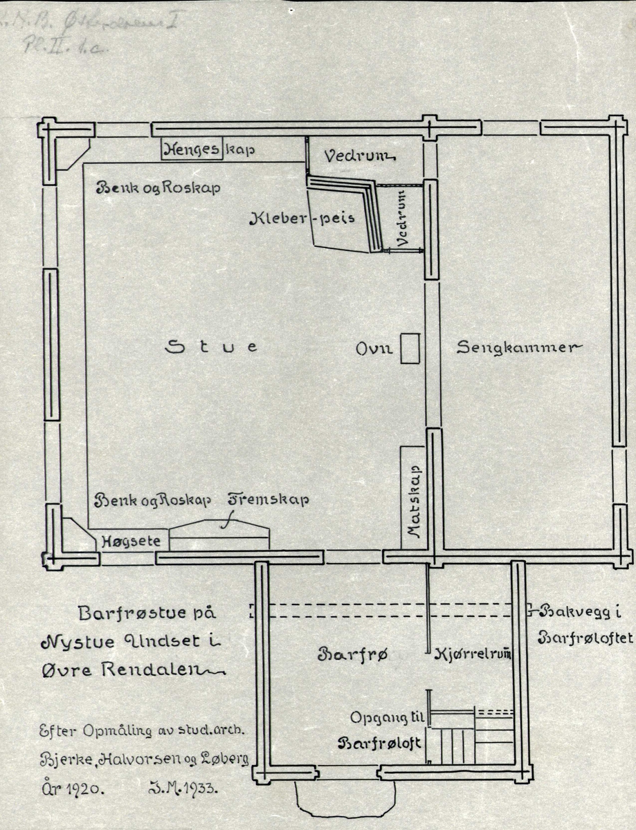 Tegning - Norsk Folkemuseum / DigitaltMuseum
