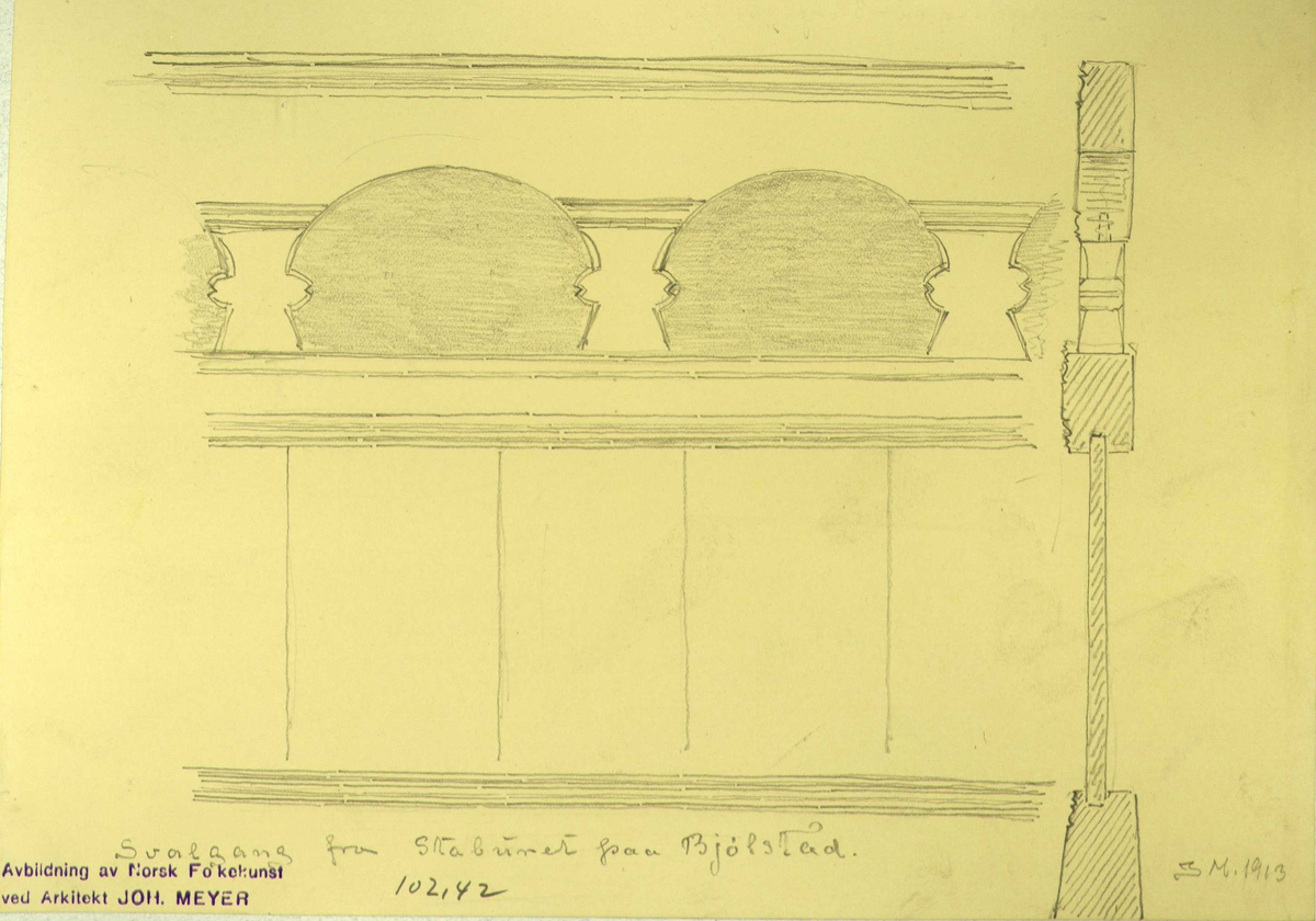 Tegning - Norsk Folkemuseum / DigitaltMuseum