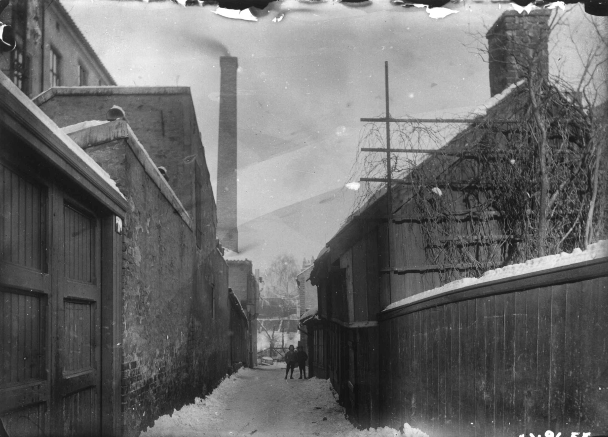 Smalgangen, Oslo. Tidligere gatestrimmel mellom Grønland og Breigata ...