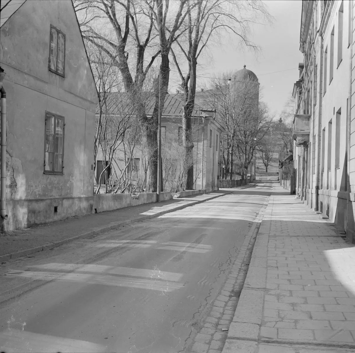 Slottsgränd med kvarteren Kaniken och Munken, stadsdelen Fjärdingen ...