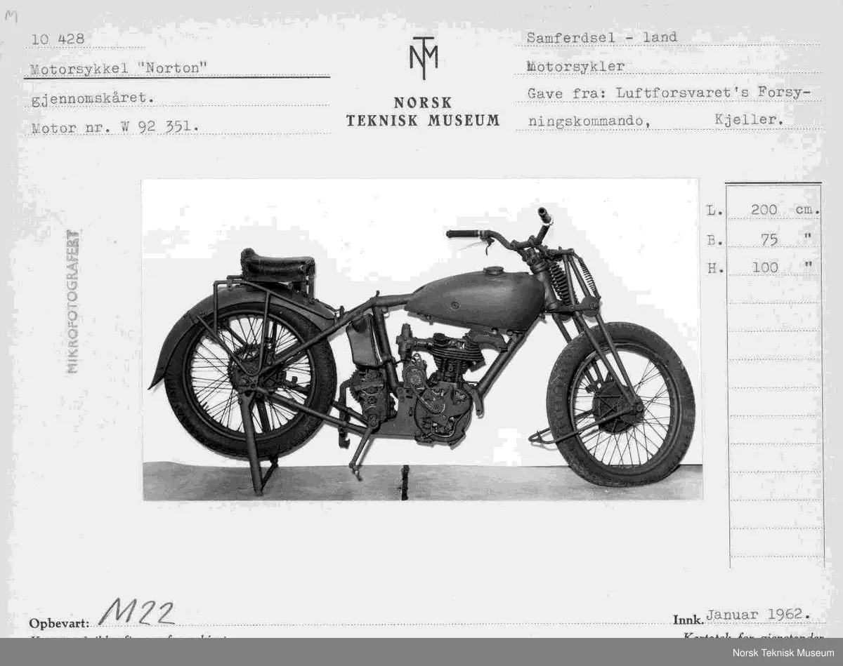 Motorsykkel - Norsk Teknisk Museum / DigitaltMuseum
