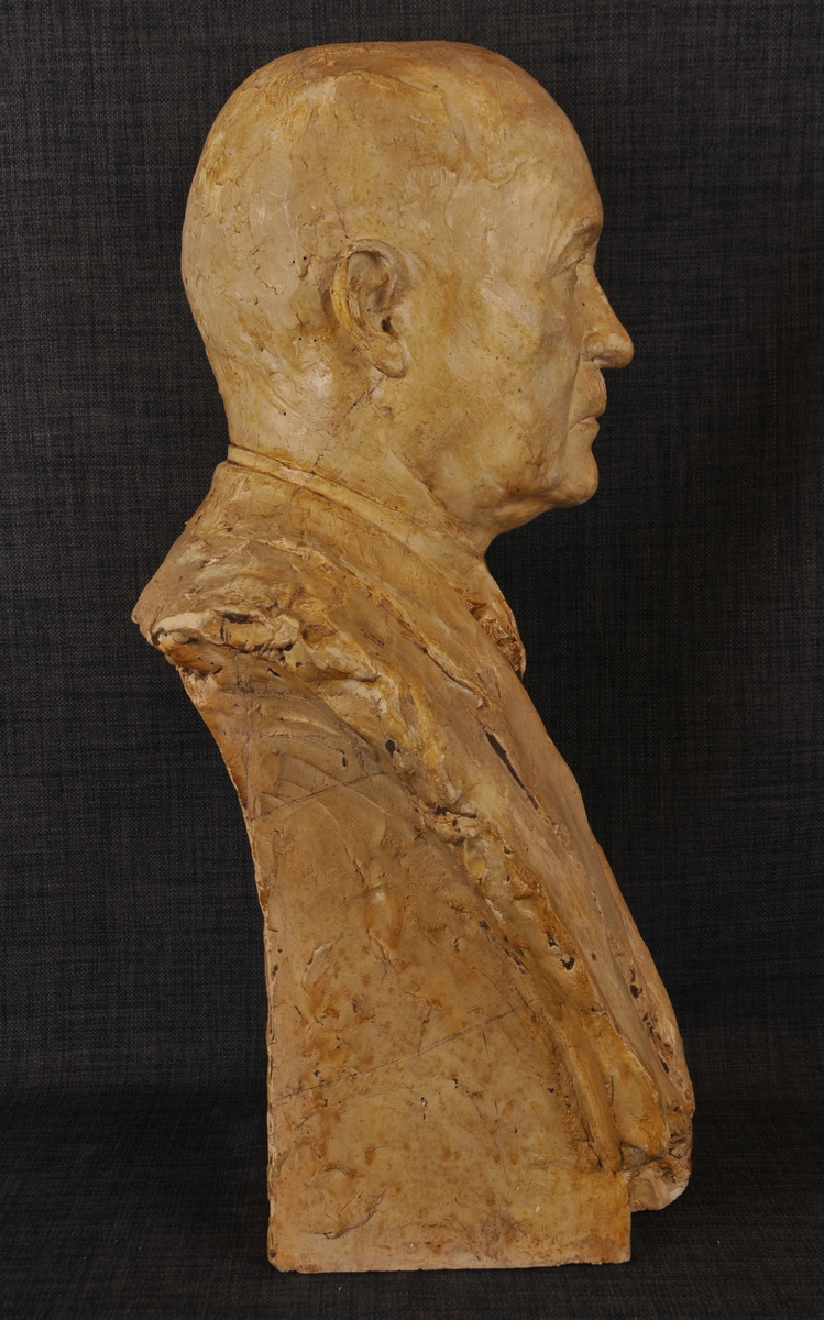 Direktør Ole Wegger [Gipsskulptur] - Vest-Telemark Museum / DigitaltMuseum