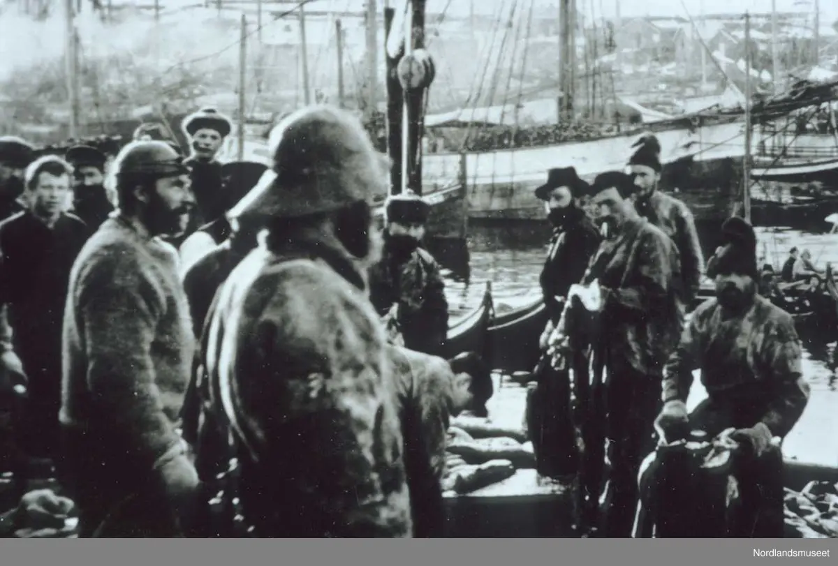 Sørvågen i Lofoten ca. 1880. - Nordlandsmuseet / DigitaltMuseum