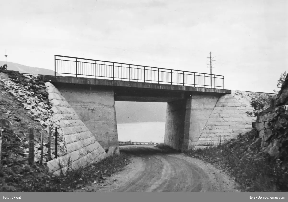 Jernbaneanlegget Mosjøen-Mo i Rana : Elsfjord stasjon, undergang for ...