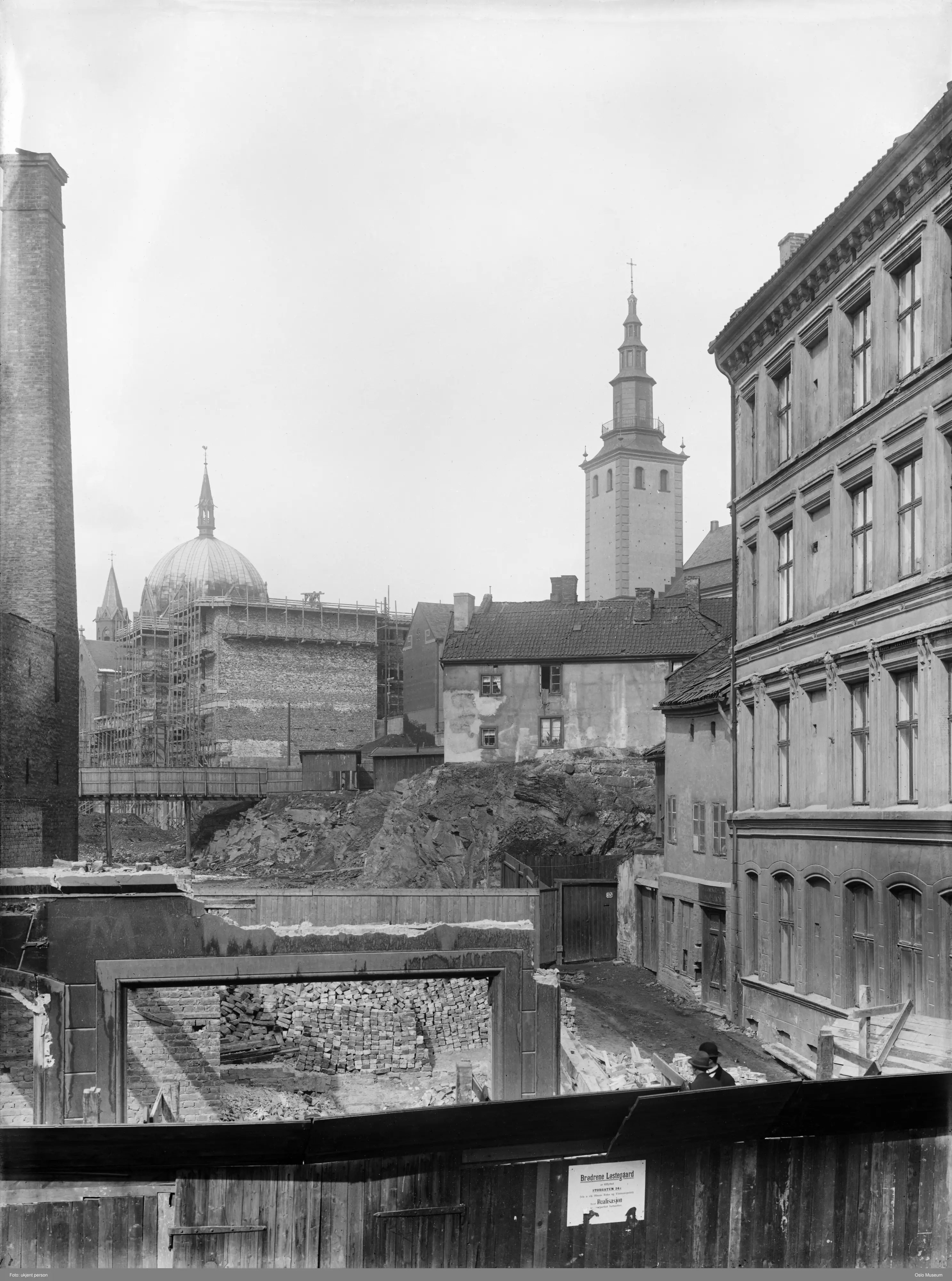 Torggata bad bygges. - Oslo Museum / DigitaltMuseum