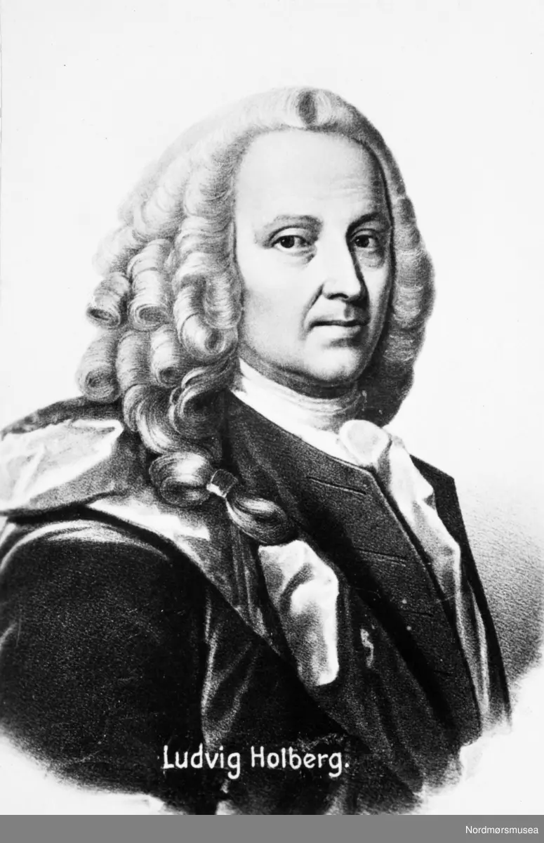 Ludvig Holberg. maleri. Fra Marie Wangbergs fotosamling gitt i gave til ...