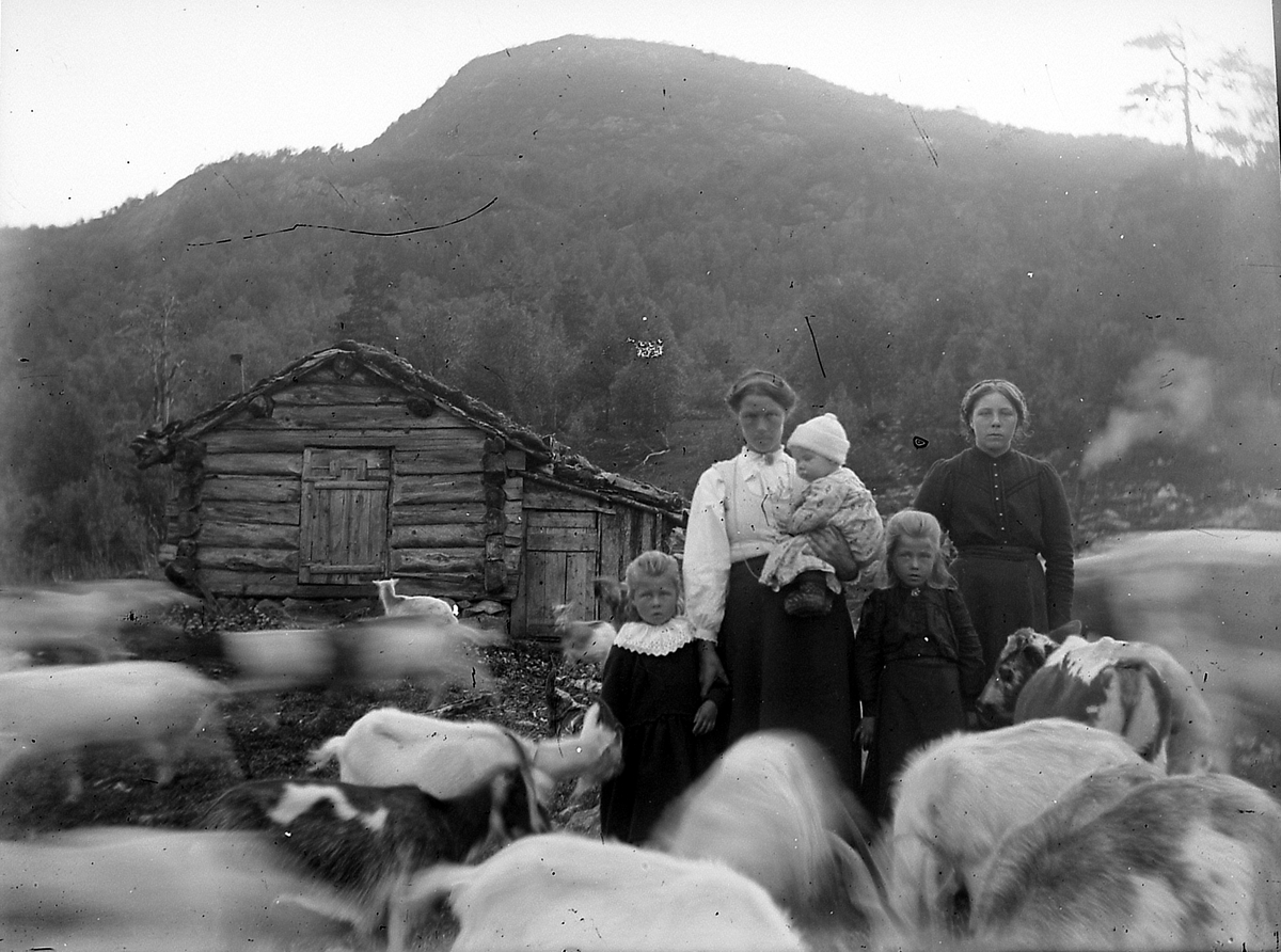 Fotoarkiv etter Aanund Olavson Edland. Portrett av Sigrid Flothyl t.v ...