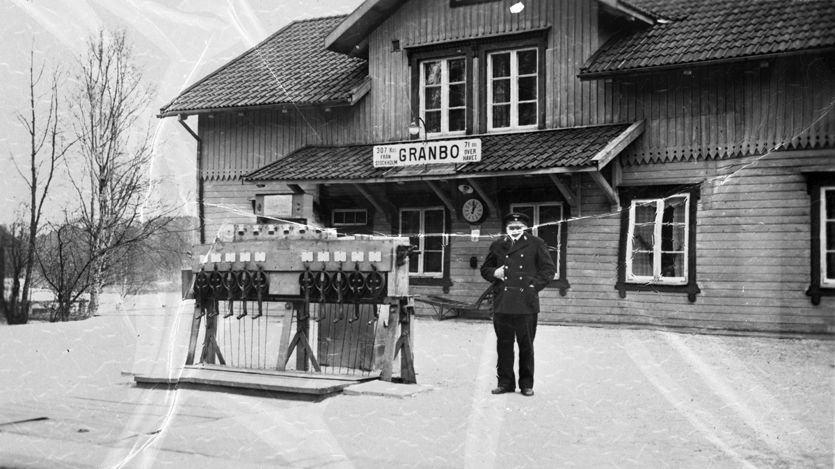Granbo station. - Järnvägsmuseet / DigitaltMuseum