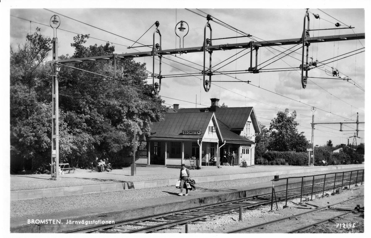 Bromsten station. - Järnvägsmuseet / DigitaltMuseum